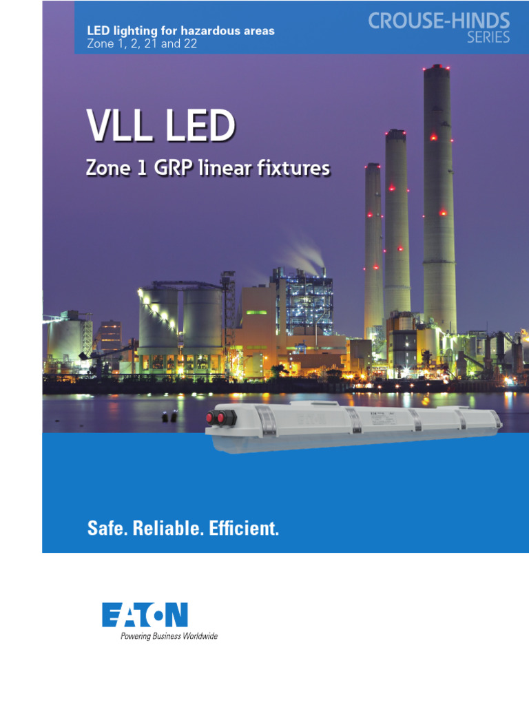LED Fixures Data Sheet Eaton | PDF | Lighting | Light Emitting Diode