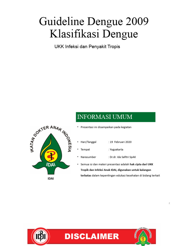Guideline Dengue 2009 | PDF