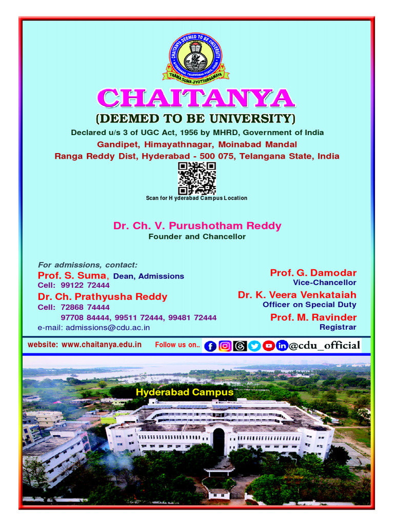 Cdu Brochure 2024-25 (02.01.2024) ) | PDF | Doctor Of Philosophy ...