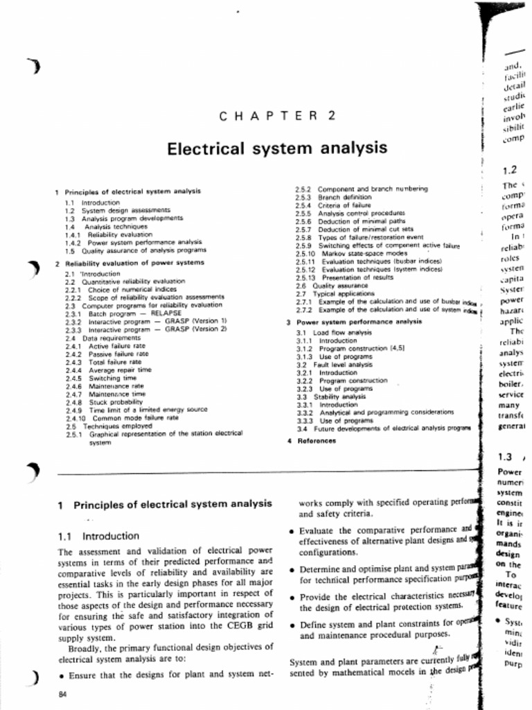 MPSP Vol D CH 2 - Electrical System Analysis | PDF