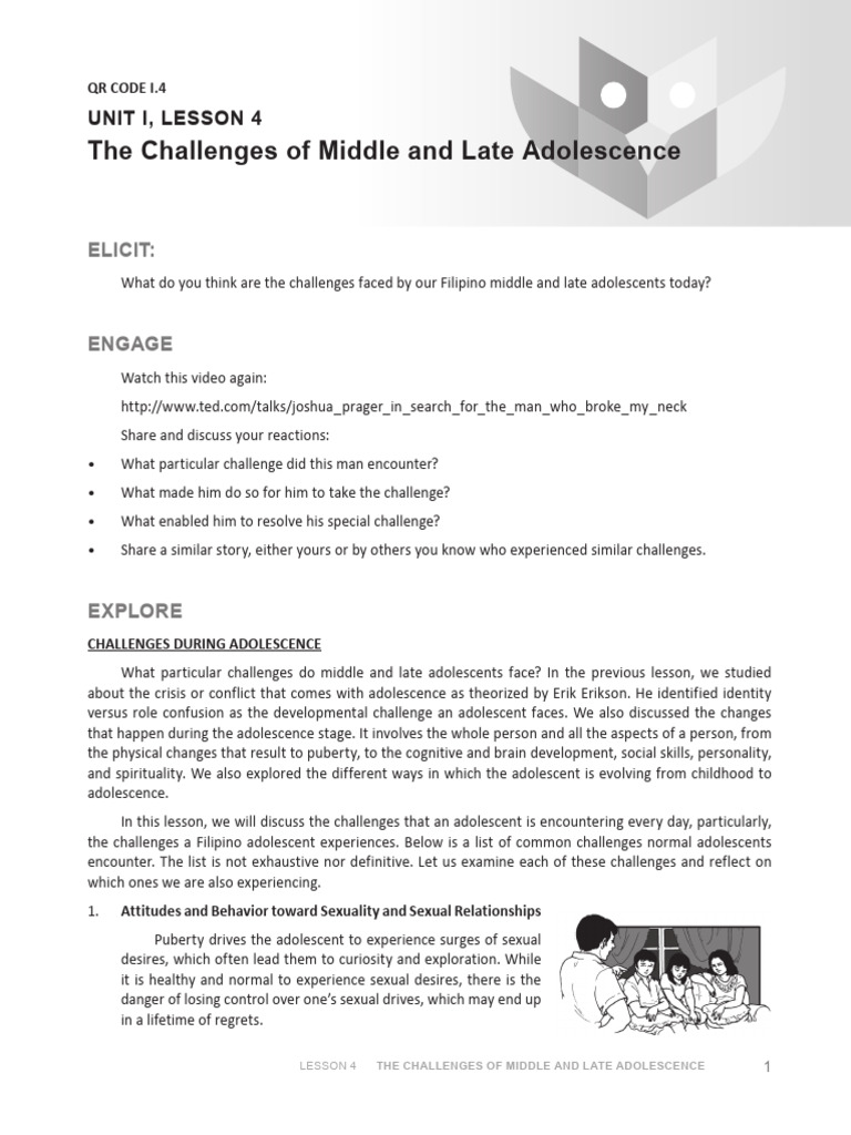 PERDEV Challenges During Adolescence | PDF | Adolescence | Self Esteem