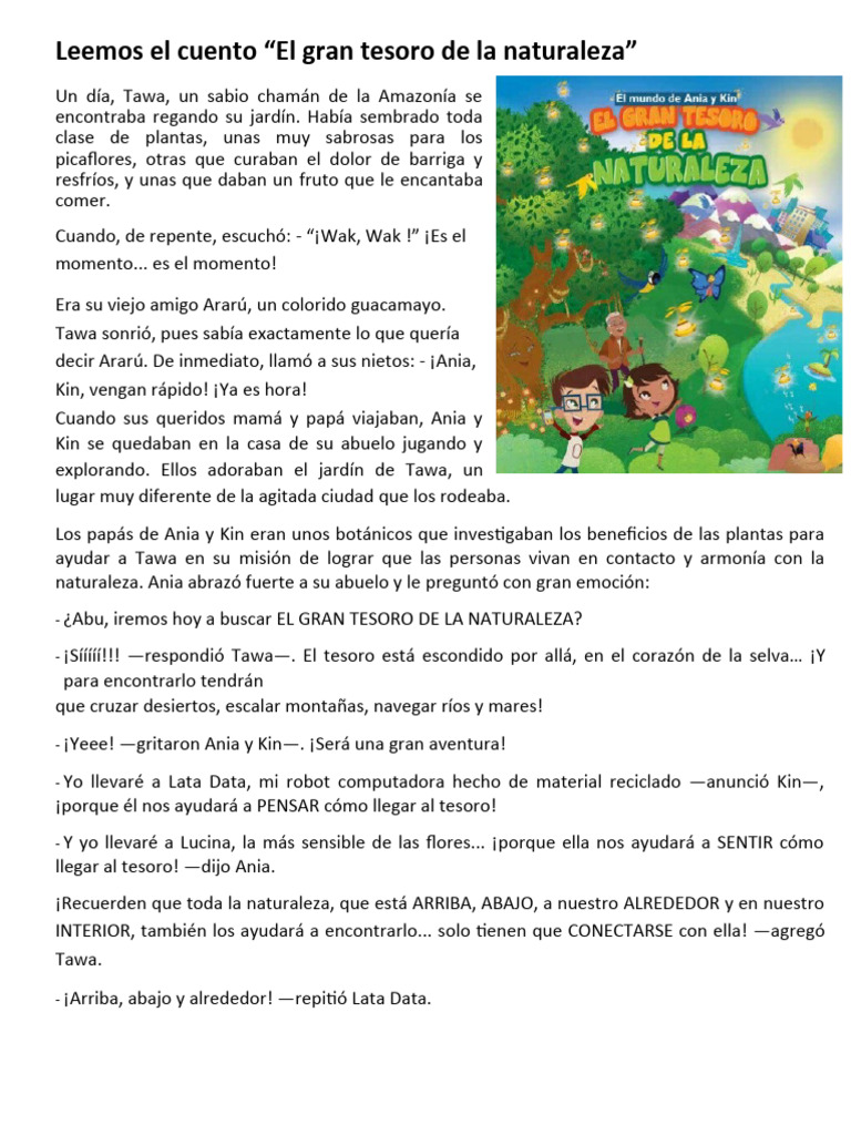 El gran tesoro de la naturaleza | PDF | Ciencias de la Tierra