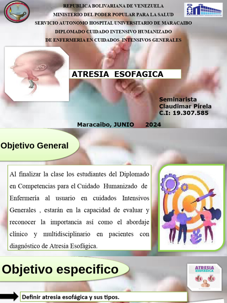 Atresia Esofágica: Diagnóstico y Cuidados | PDF | Medicina ...