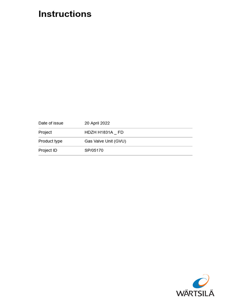 Gas Valve Unit (GVU) | PDF | Valve | Diesel Engine