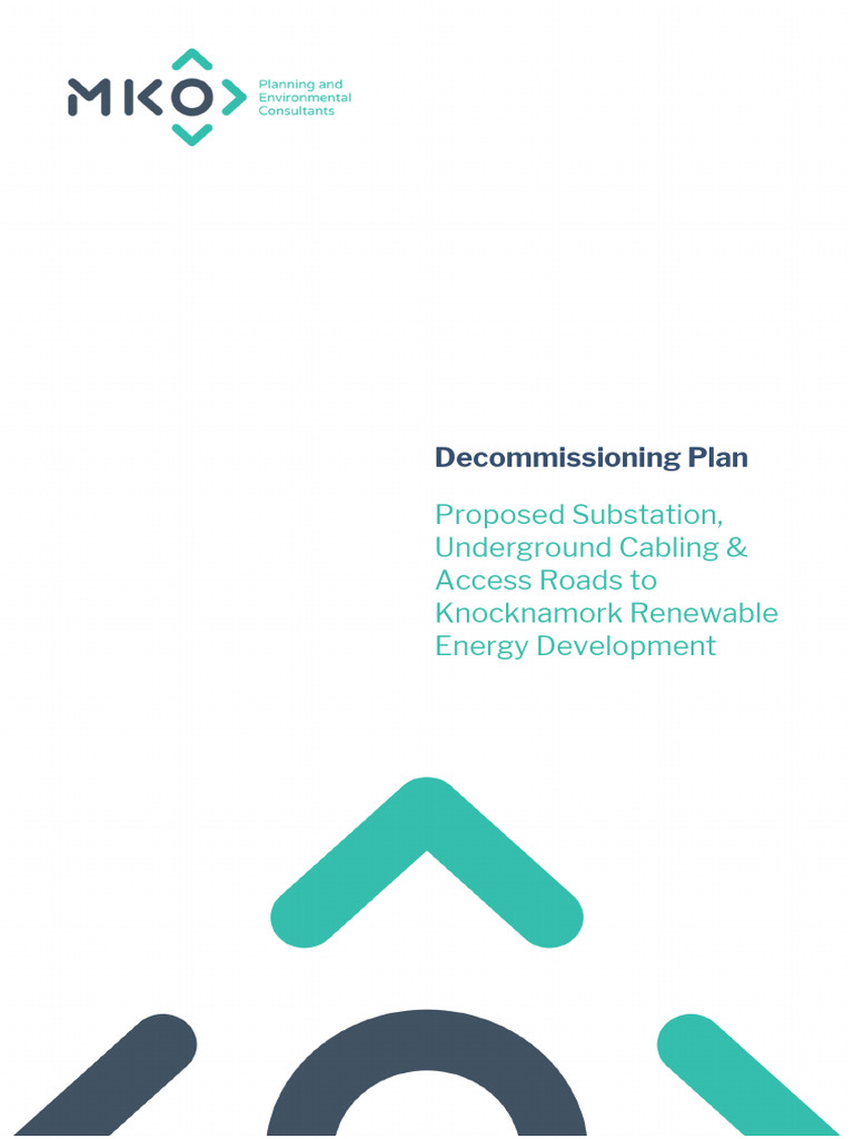 Appendix 4-7 Decommissioning Plan | PDF | Waste | Waste Management