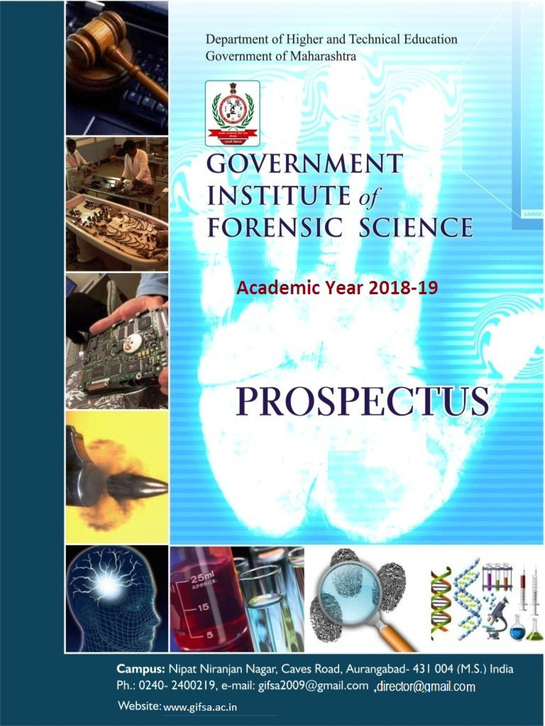 Prospectus | Download Free PDF | Forensic Science | Science