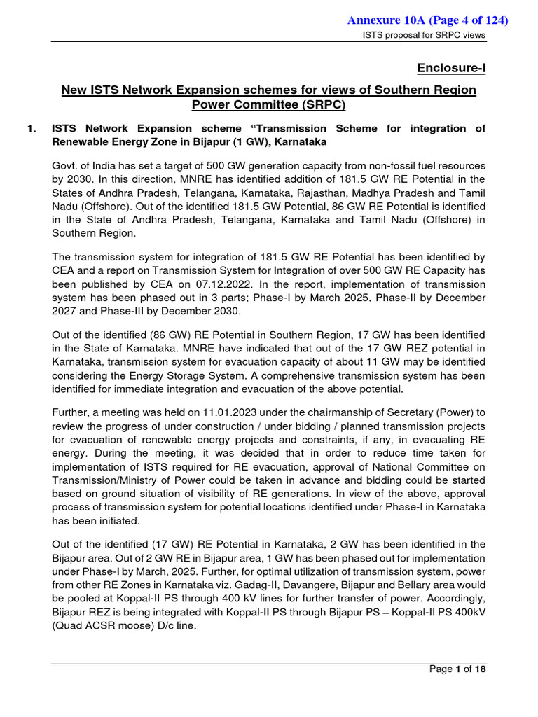 Bijapur REZ Evacuation Scheme | PDF | Electric Power Transmission | Nature