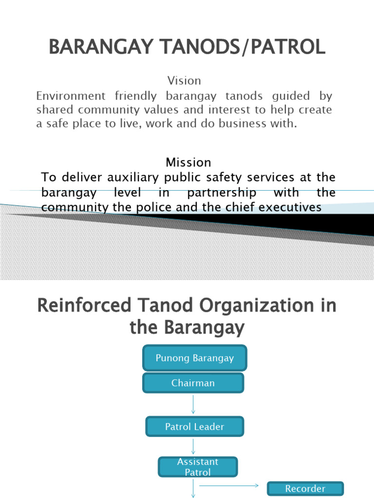 Barangay Tanods | PDF | Public Safety | National Security Barangay Tanods | PDF | Public Safety | National Security