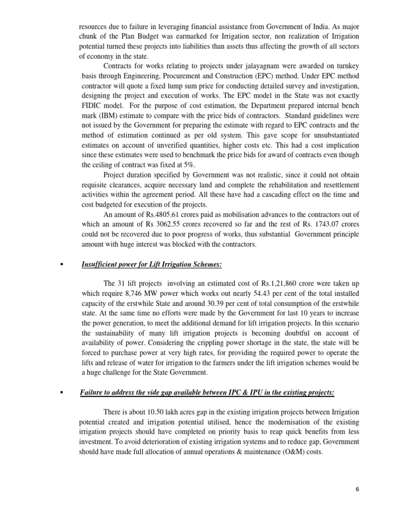 White Paper On Irrigation Department-Pages-6 | PDF | Irrigation | Water ...