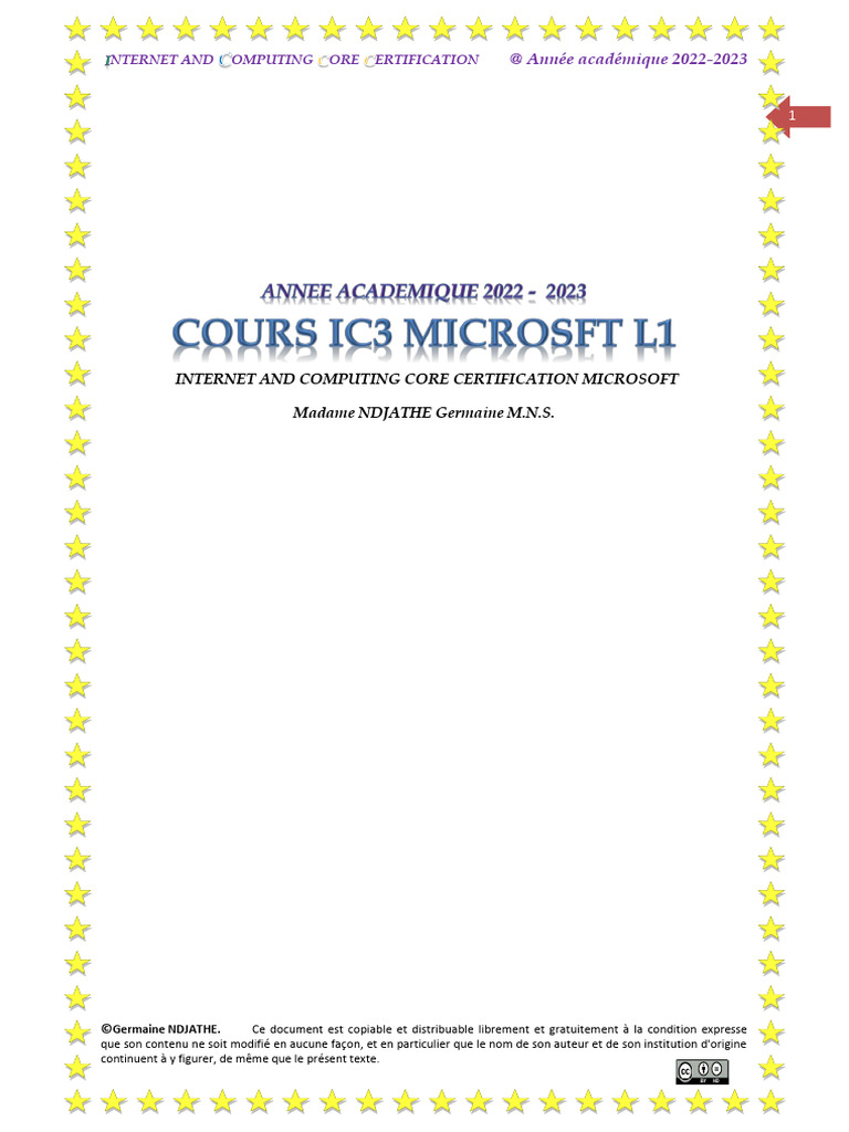 IC3 - 2021 - Support de Cours Apprenants | PDF | Microsoft Windows | Windows 8