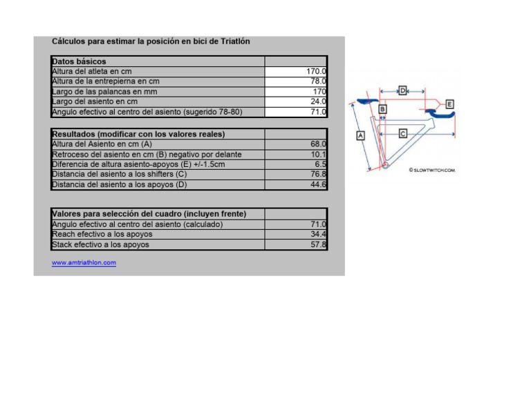 Tri Bike Fit Calc | PDF | Informática | Tecnología