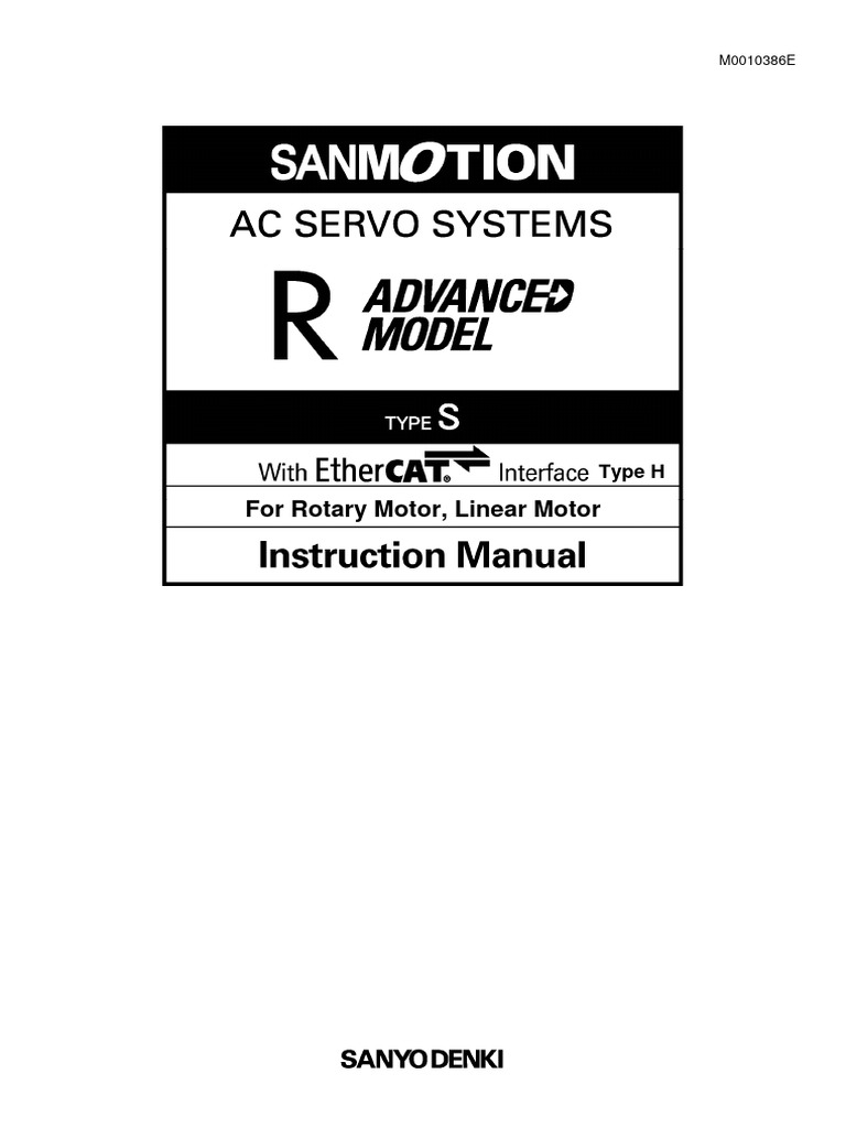 Sanmotion R Ad M0010386e | PDF | Electrical Wiring | Electricity