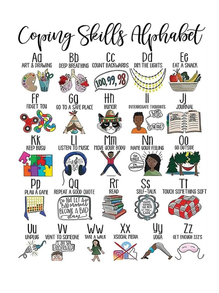 Coping Skills Alphabet | PDF
