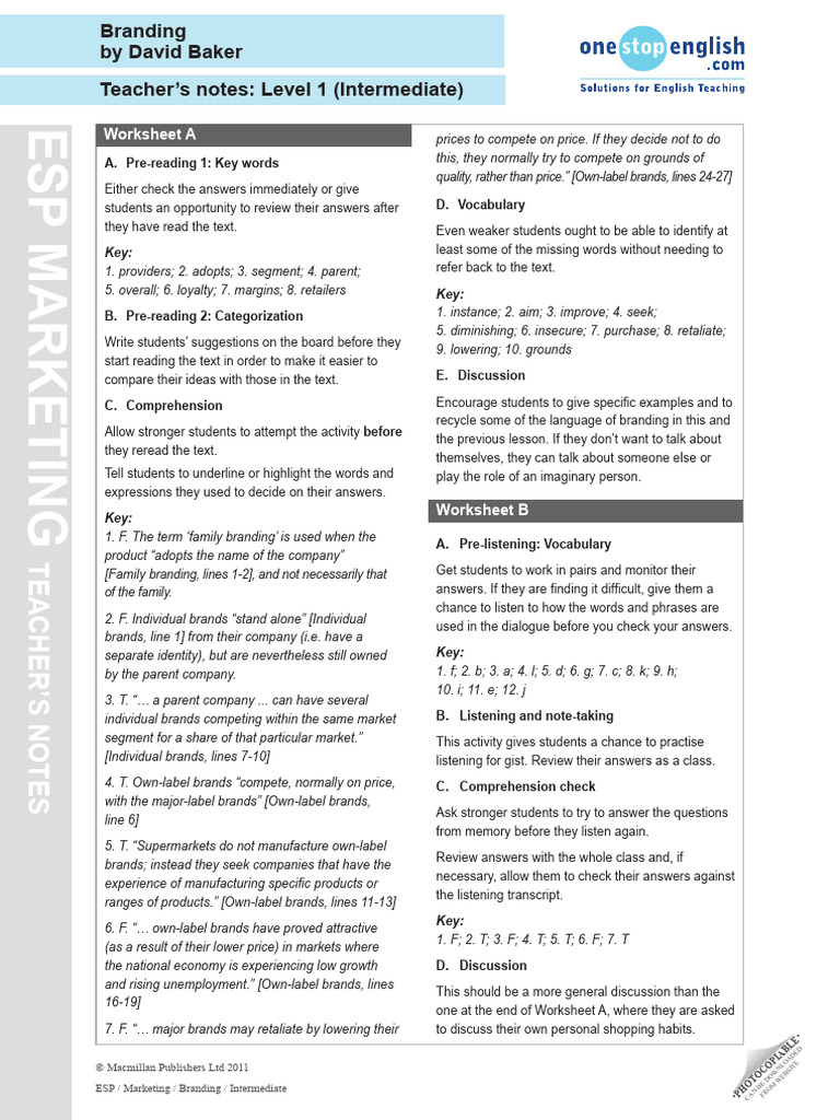 Branding Level1 (Intermediate) | PDF | Brand | Private Label