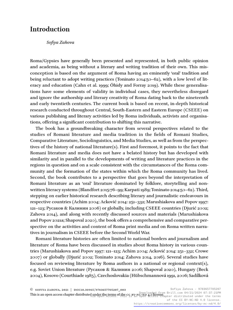 Sofiya Zahova | PDF | Romani People | Folklore