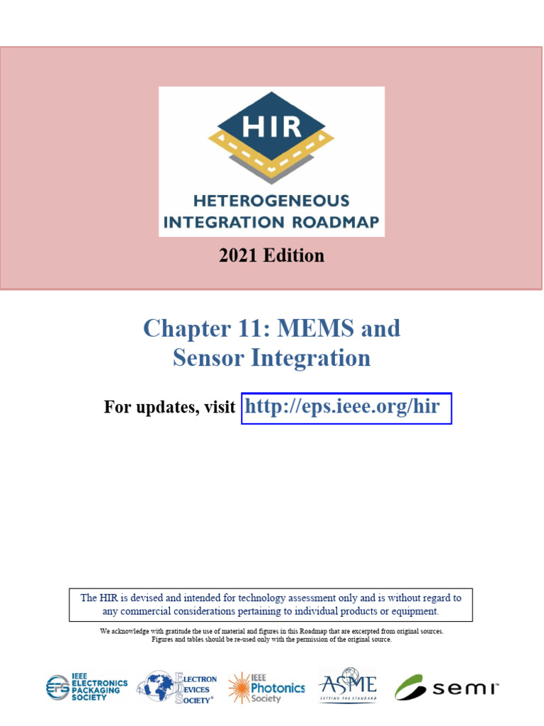 MEMS Sensor Integration Roadmap 2021 | PDF | Accelerometer | Inertial ...