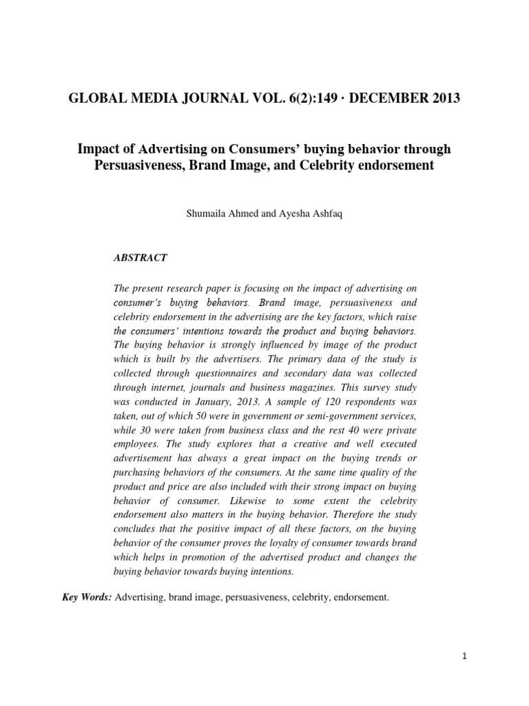 Global Media Journal Vol. 6 (2) :149 December 2013: Shumaila Ahmed and ...