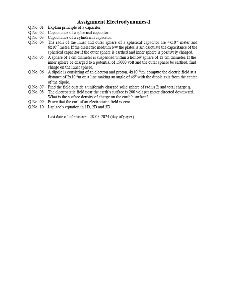 Assignment ED-I 2024 | PDF