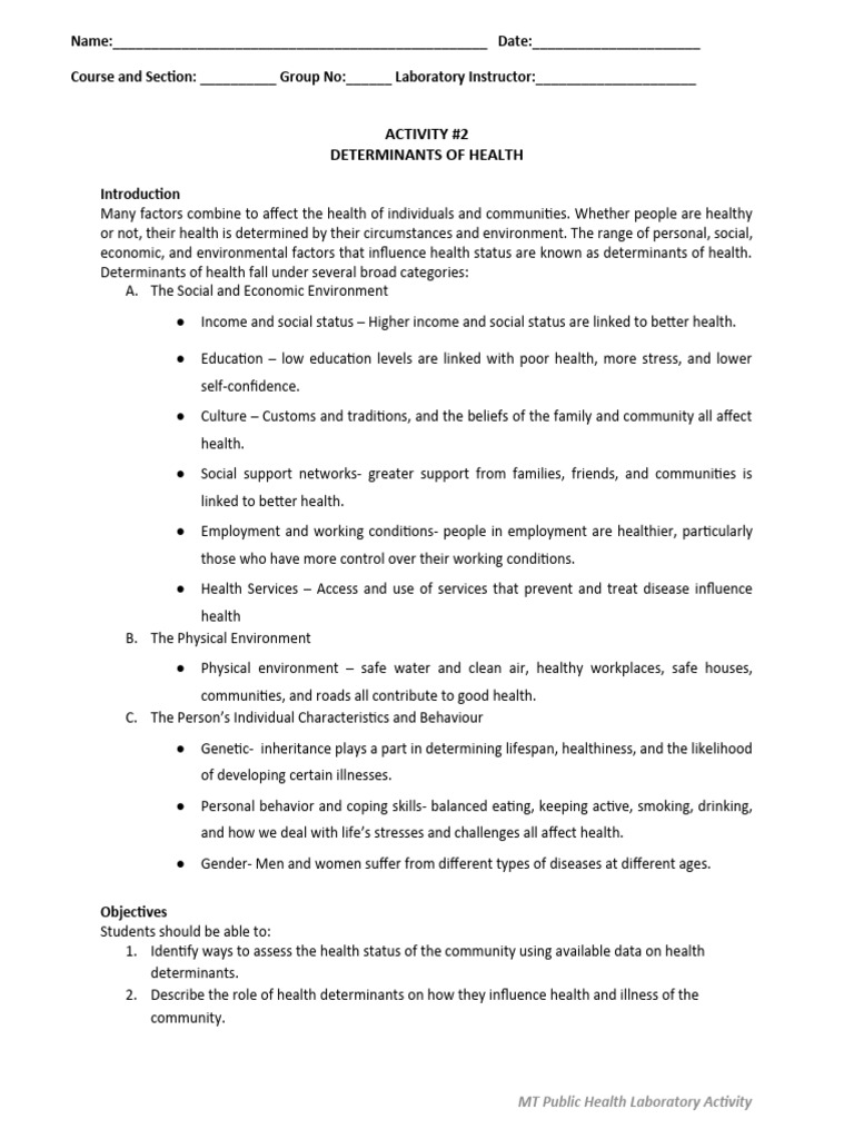 Health Determinants and PEM Analysis | PDF | Malnutrition | Behavior