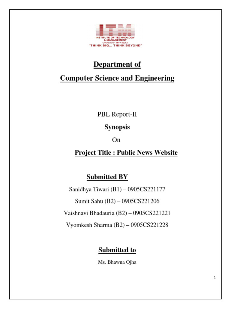 2nd PBL Report Public News Website | PDF | World Wide Web | Internet & Web