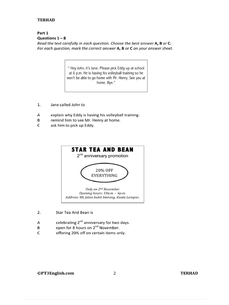 Paper 1 - REVISION | PDF