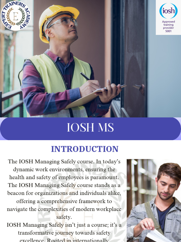 Iosh MS-2 | PDF | Occupational Safety And Health | Risk Assessment