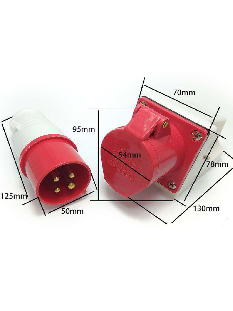 Connecteur de Prise Lectrique Industriel 380V 3 Phases 3 C Urs 4 C Urs 5 Trous | PDF