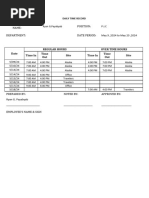 Daily Radio Sign-Out Sheet Template | PDF