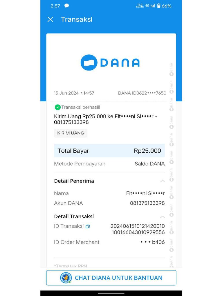 Bukti Dana 25.000 | PDF