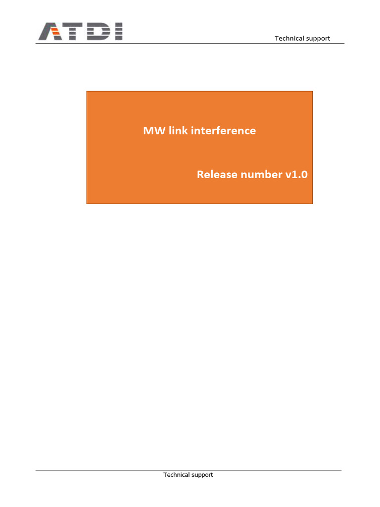 MW Link Interference | PDF | Decibel | Broadcasting