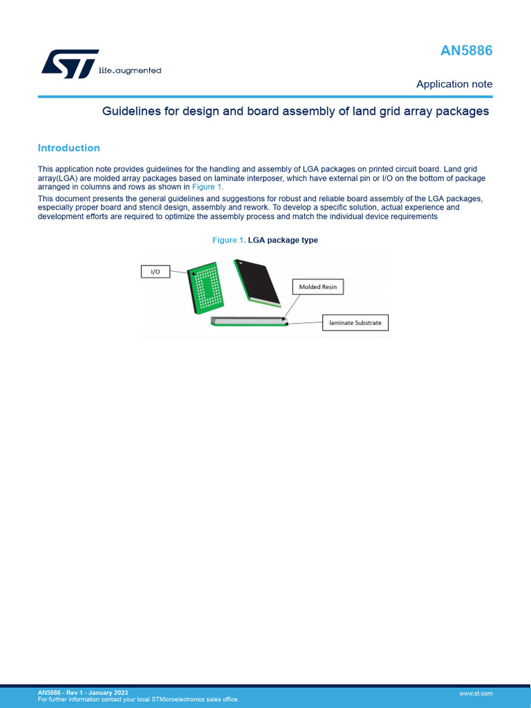 LGA Packages Assembly Guide | PDF | Printed Circuit Board | Soldering