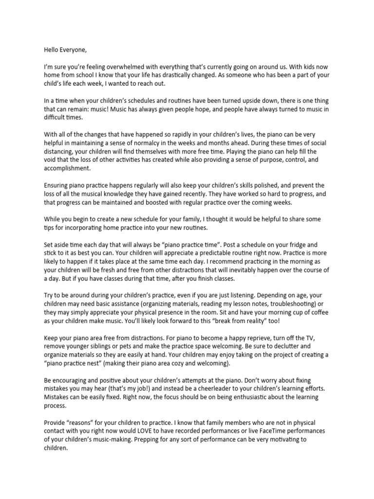 Sample Letter | PDF