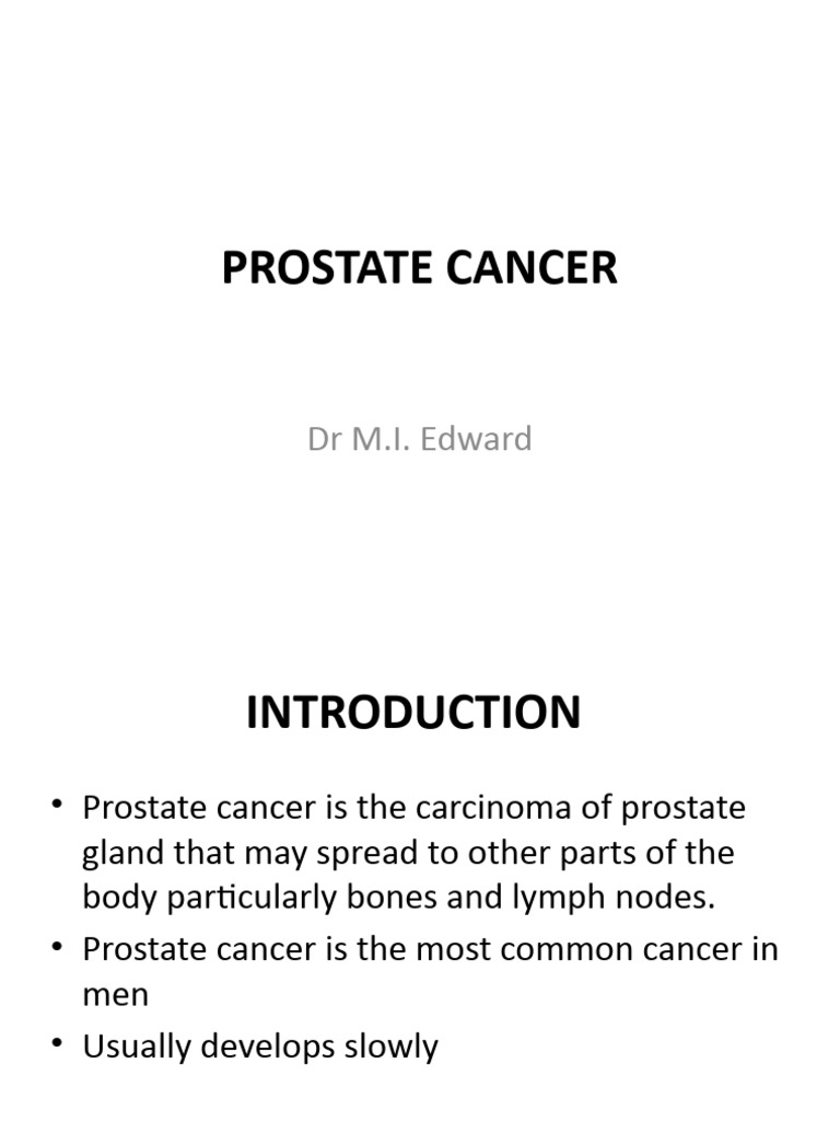 Unit I Prostate Cancer | PDF | Prostate Specific Antigen | Prostate
