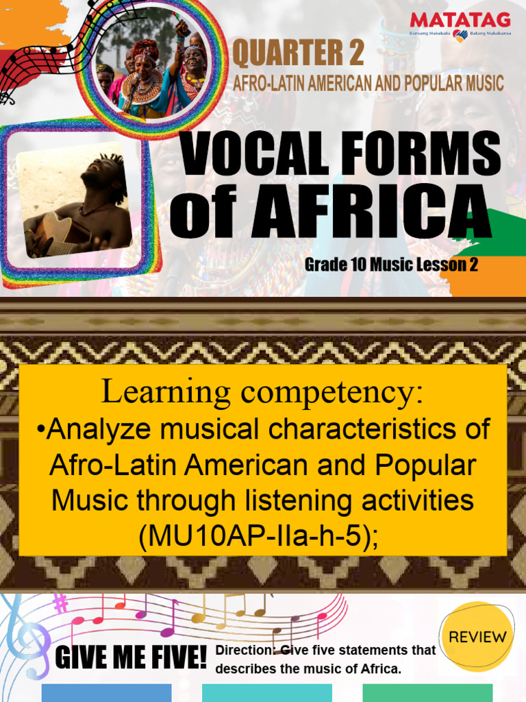 Q2-PPT-MUSIC10-Lesson 2 (Vocal Forms of African Music) | PDF | Blues ...