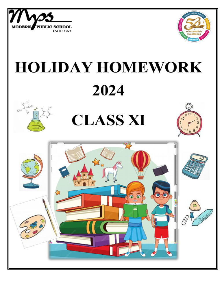Class XI Holiday Homework 24-25-1 | PDF | Input/Output | Computer Data ...