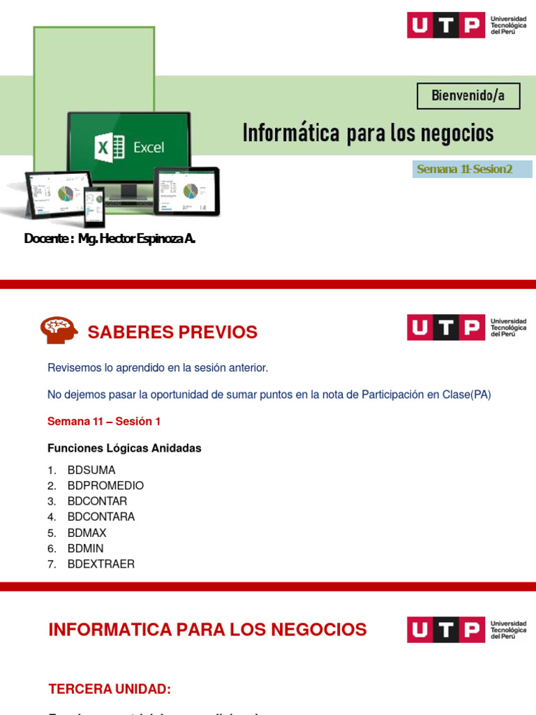 S11 - s2 Material | PDF | Matriz (Matemáticas) | Microsoft Excel