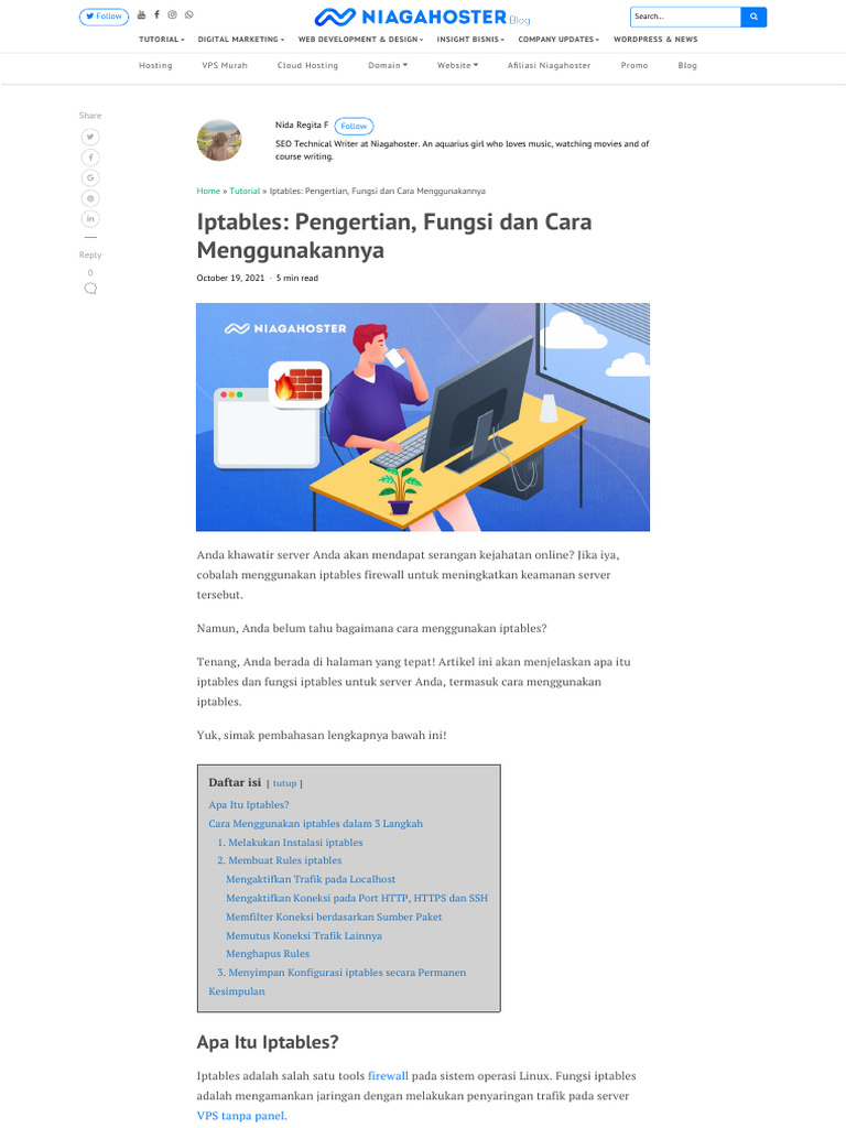 Iptables - Apa Itu Dan Bagaimana Cara Menggunakannya | PDF