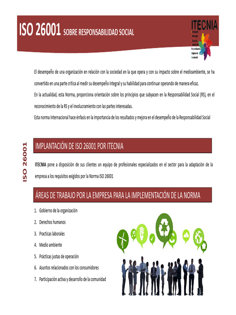 Norma ISO 26001 | PDF | Responsabilidad social corporativa | Business