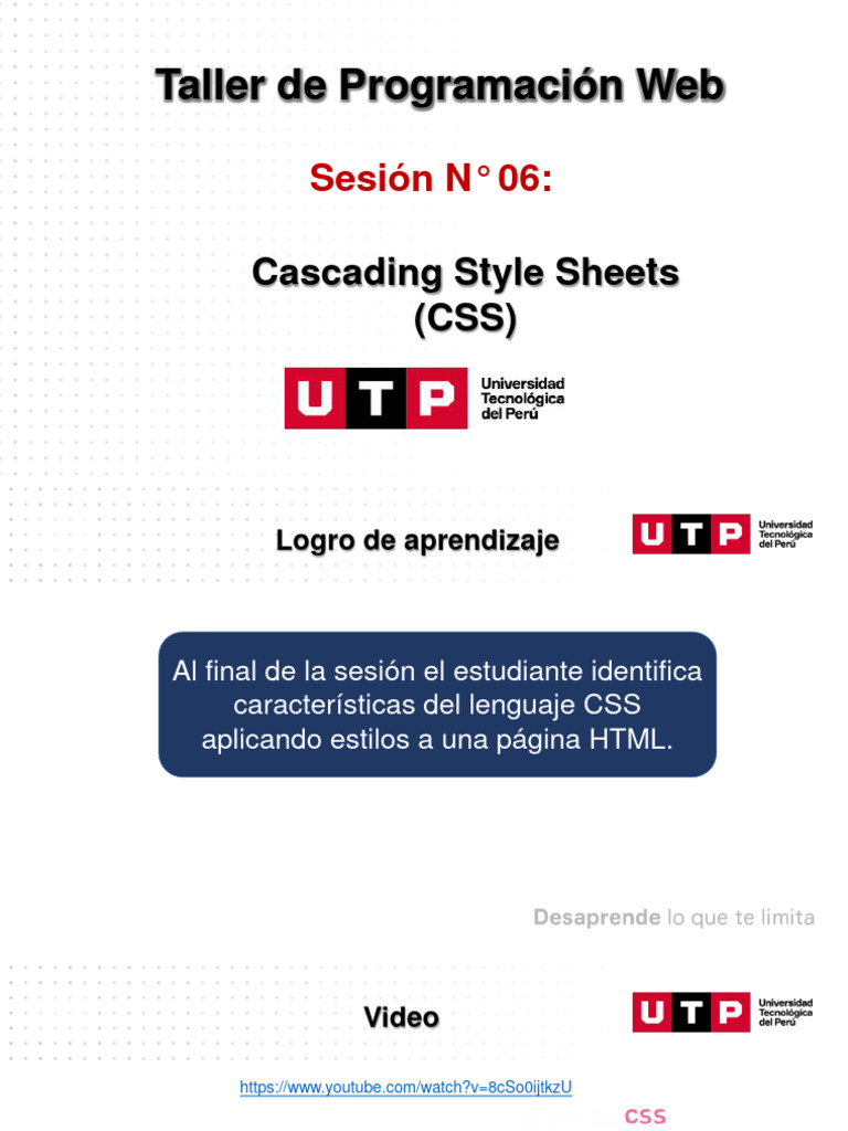 S06 - CSS | PDF | Estándares del consorcio World Wide Web | Estándares web S06 - CSS | PDF | Estándares del consorcio World Wide Web | Estándares web