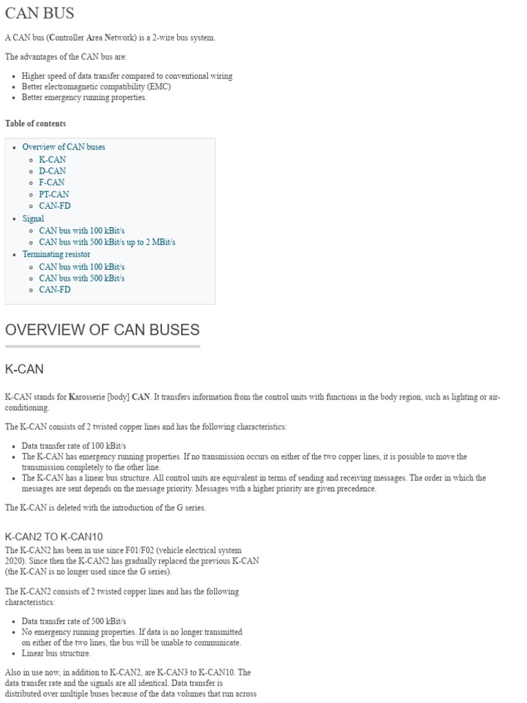 CAN Bus | PDF | Computer Engineering | Electricity