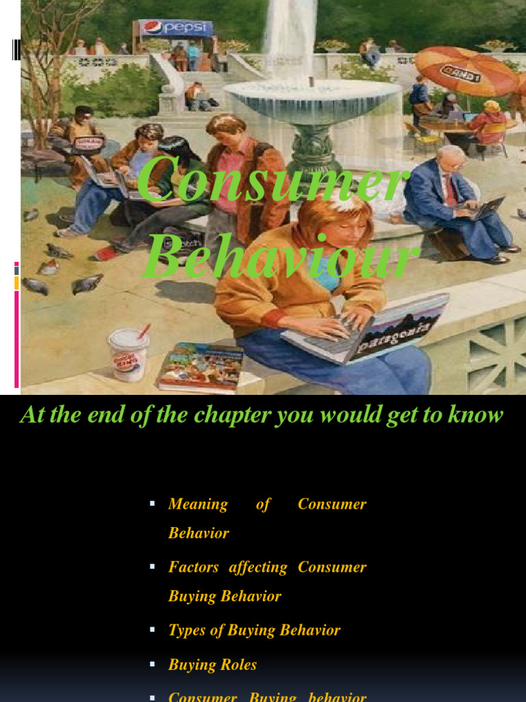 Consumer Behaviour Pdf Behavior Consumer Behaviour