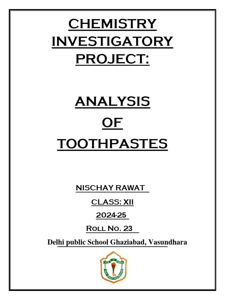 Chem HHW | PDF | Human Tooth | Chemistry