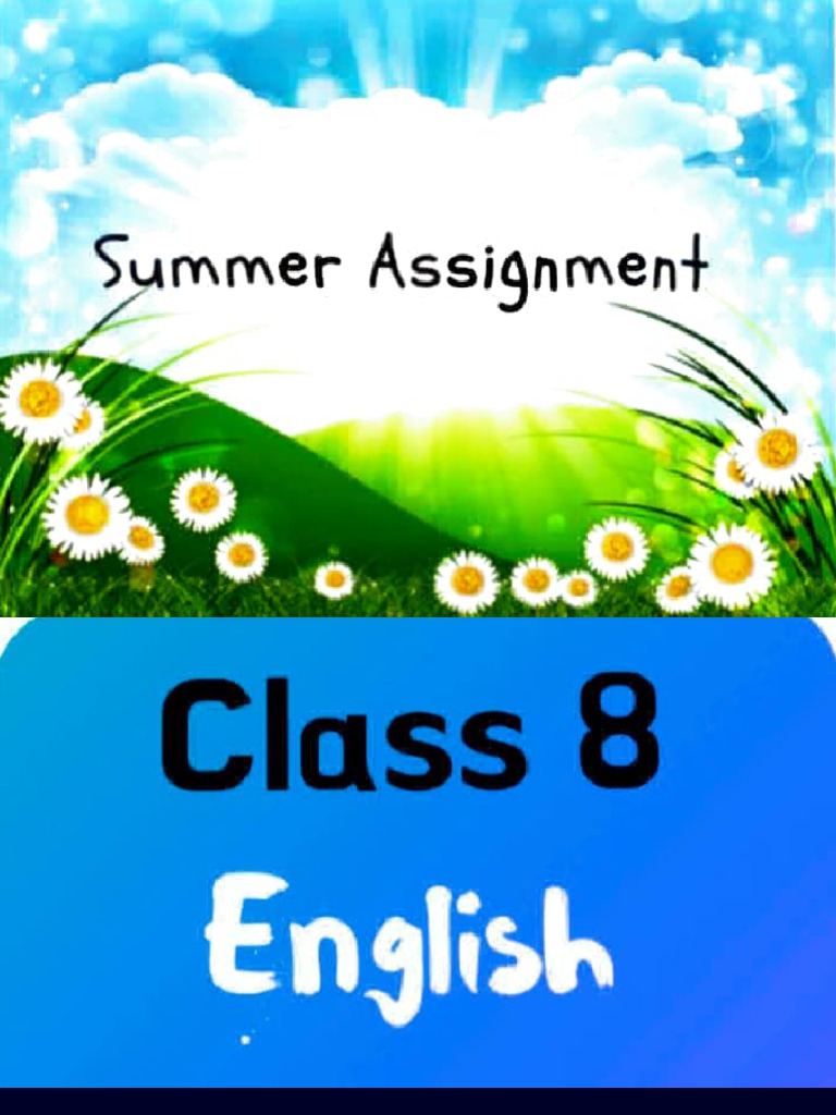 Class 8 Summer Assignment | PDF