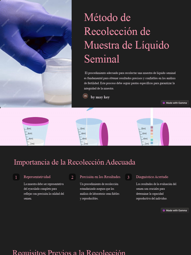 Metodo de Recoleccion de Muestra de Liquido Seminal | PDF | Semen