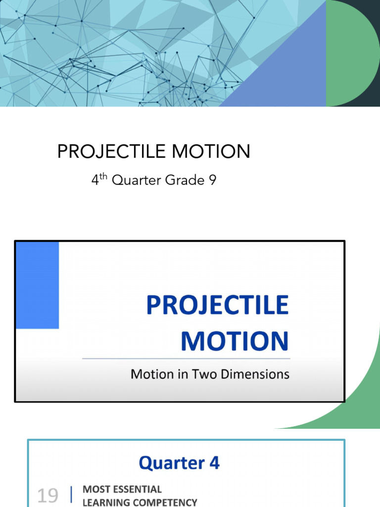 Grade 9 Projectile Motion Guide | PDF | Projectiles | Acceleration