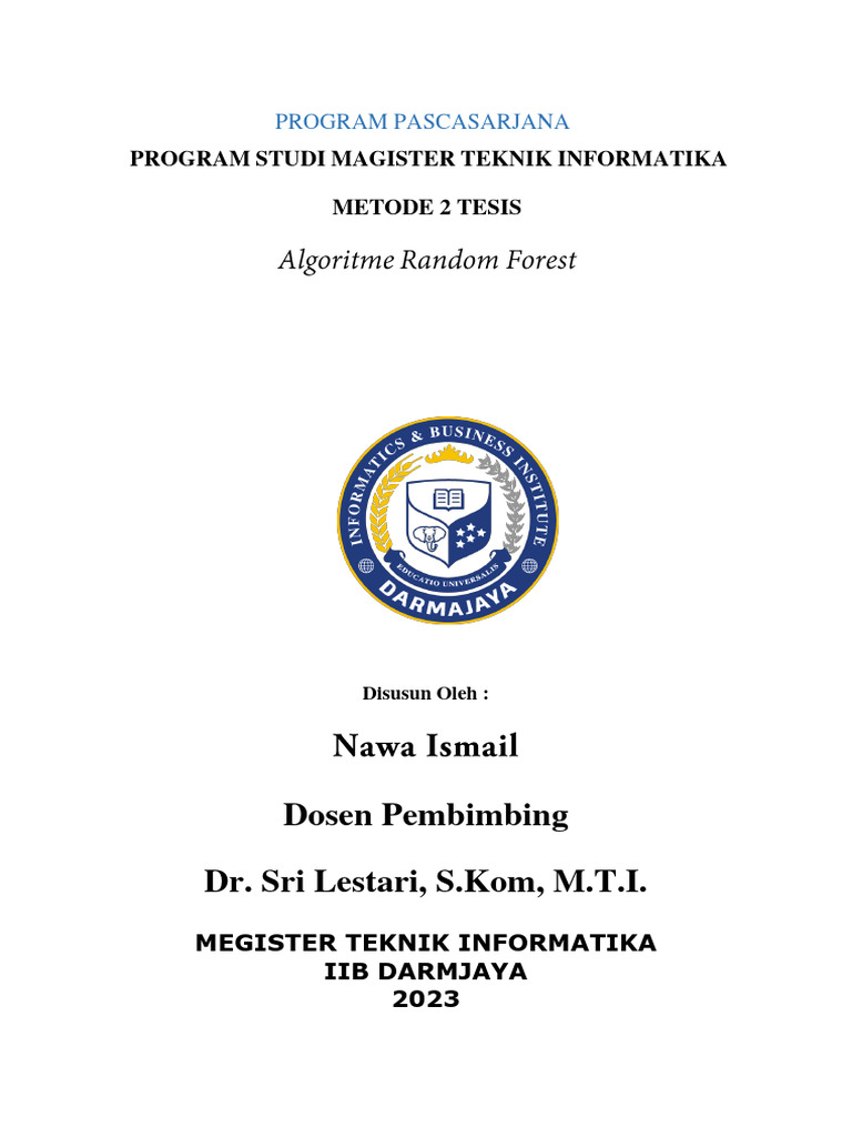 5.perhitungan Manual Random Forest | PDF 5.perhitungan Manual Random Forest | PDF