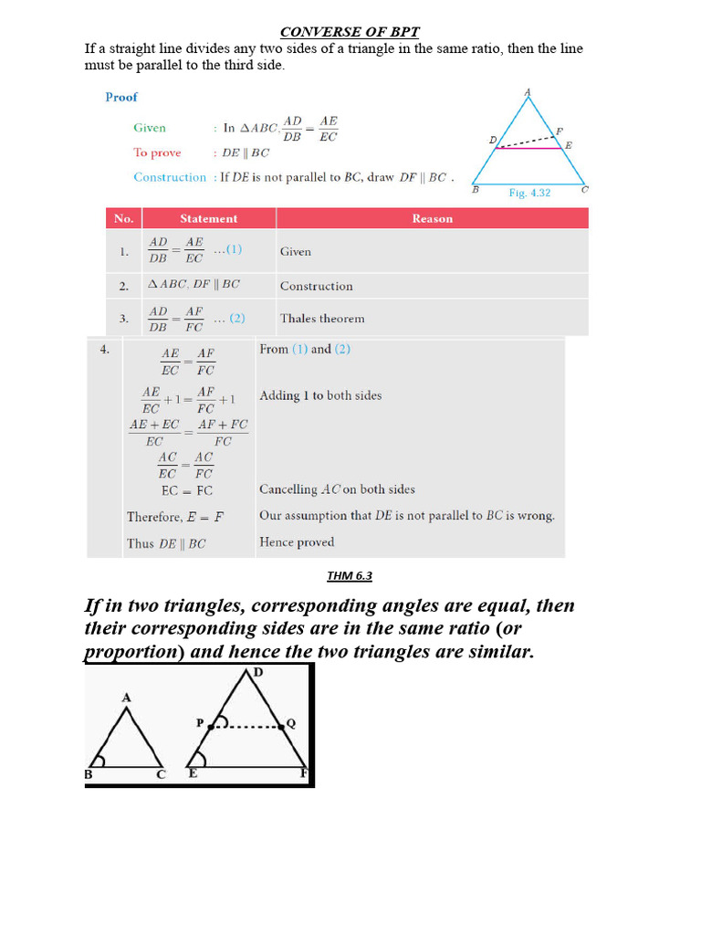 Triangles Theorem | PDF