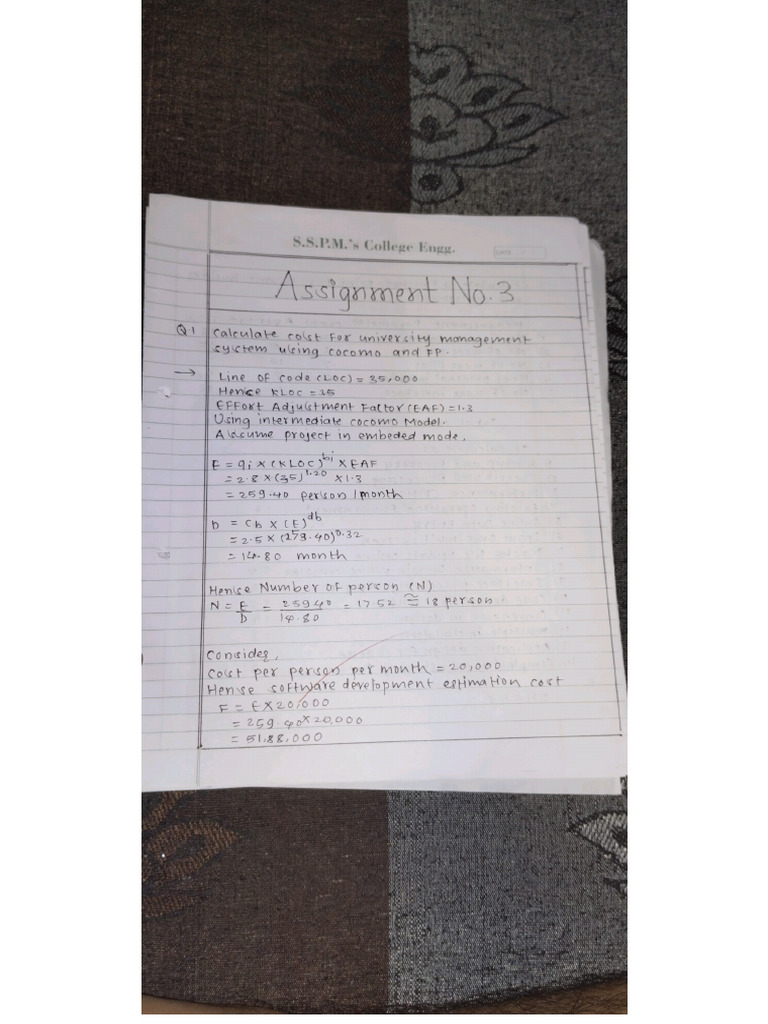 SE Assignment 3 | PDF