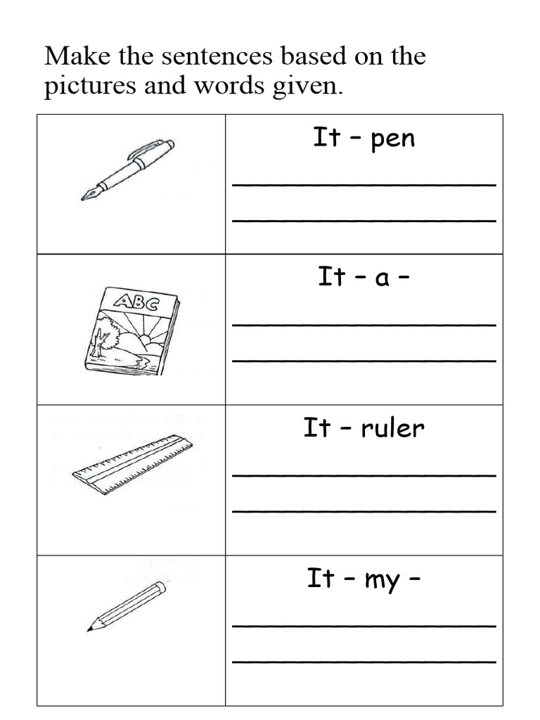 English Make Sentences Year 1 | PDF | Plants