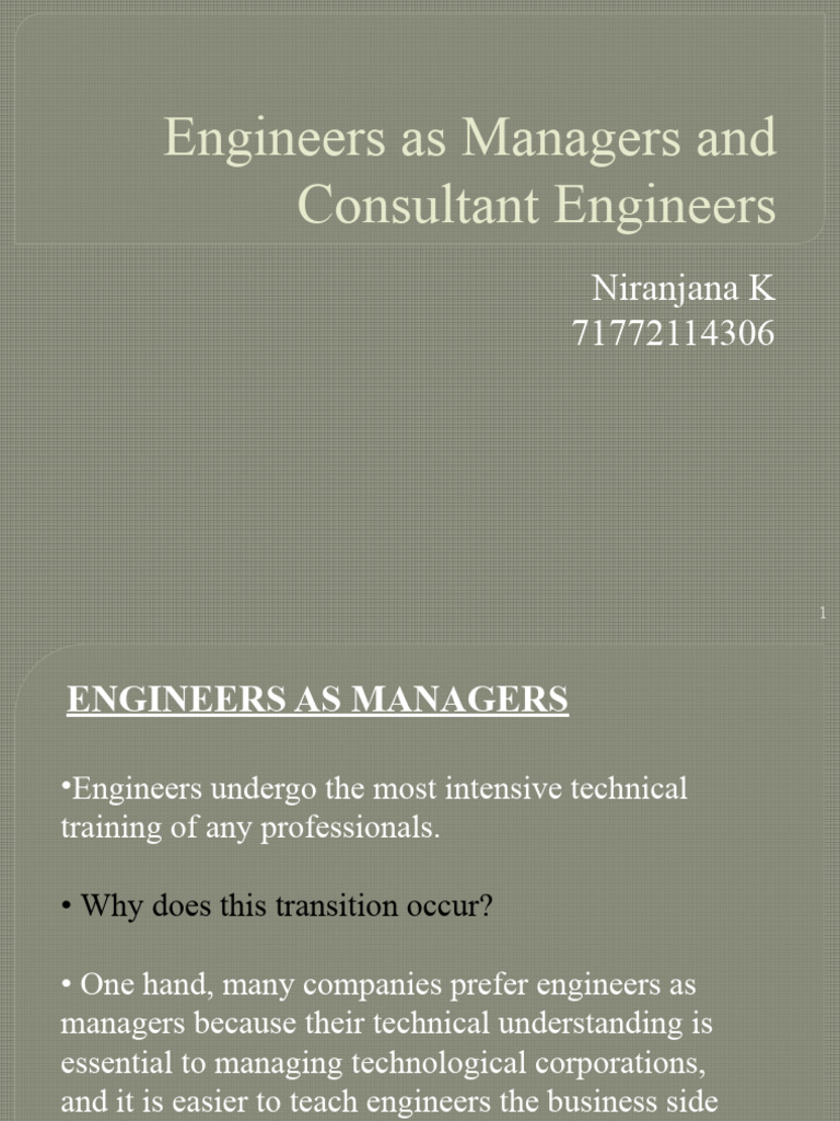 Engineers As Managers | PDF | Incentive | Engineer